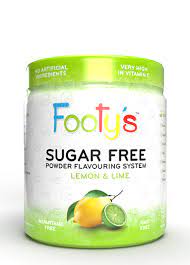 FOOTY"S COOL DRINK POWDER 15G LEMON & LIME S/F