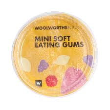 WOOLWORTHS 10 MINI SOFT EATING GUMS 100G