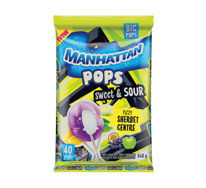 MANHATTAN POPS SWEET & SOUR 210G